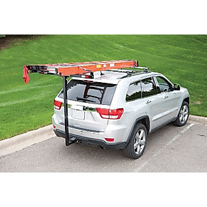 Tricam SLE-1/SKLE-350 2 in 1 E-Z Hitch Mounted Load Extender, 350-Pound Capacity, Black Finish