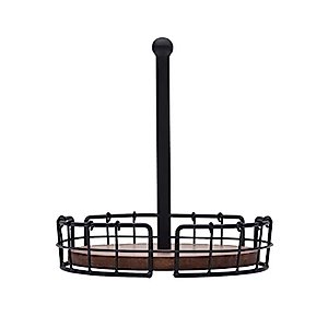 Pfaltzgraff Anvil Cage Condiment Table Caddy, 9.5x9.5x10.25 Inch, Black