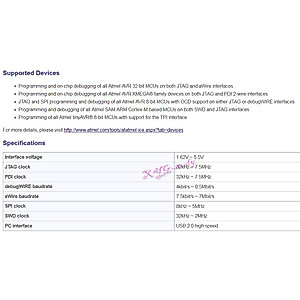 Original Atmel-ICE AVR SAM Programmer Debugger Supports JTAG SWD PDI TPI aWire SPI debugWIRE @XYGStudy