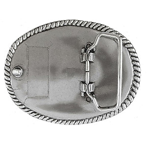 H8170 Western American Eagle Belt Buckle Fits 1-1/2"(38mm) Belt (Antique Silver)