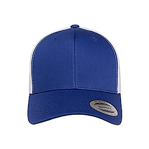 Yupoong YP Classics Retro Trucker Cap, Royal/White, OSFA