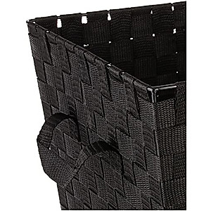 Whitmor Woven Strap Tote Black