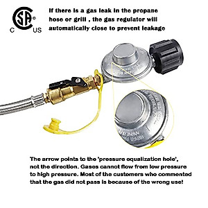 Propane Quick Connect Adapter,1/4 "Quick Connect Fittings,Connect 5-60Lb Propane Tank to Grill,For heaters, Grills,Propane Regulator,RV Propane Regulator,Propane Quick Connect,Propane Tank Regulator