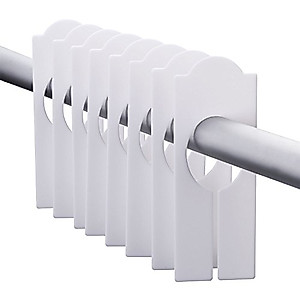 WILLBOND 20 Pack Clothing Rack Dividers Closet Dividers Rectangular Blank Hanging Clothes Dividers for Closet Cloth Home Store