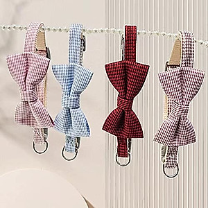 MaLageB Birthdays Special Holidays Dog Collar , Adjustable Collars Bow/Flower Large、Medium、 Small Dogs for Boys and Girls，Cat、 Corgi 、Teddy。 4 Pack Collar