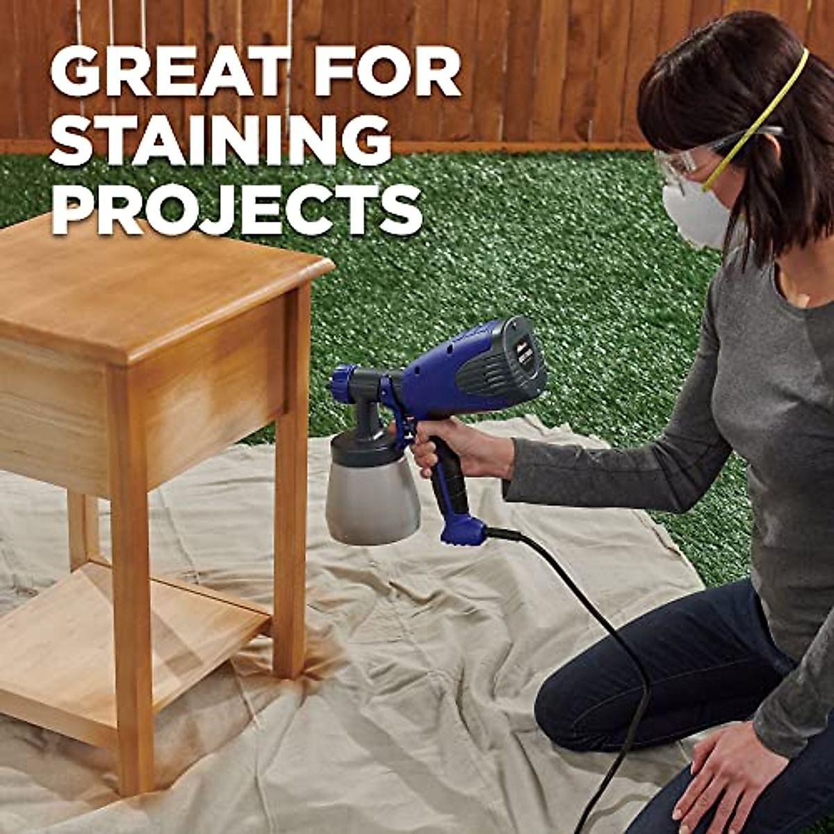 HomeRight 2412331 Quick Finish HVLP Paint Sprayer Power Painter, Spray Gun for Crafting and Furniture