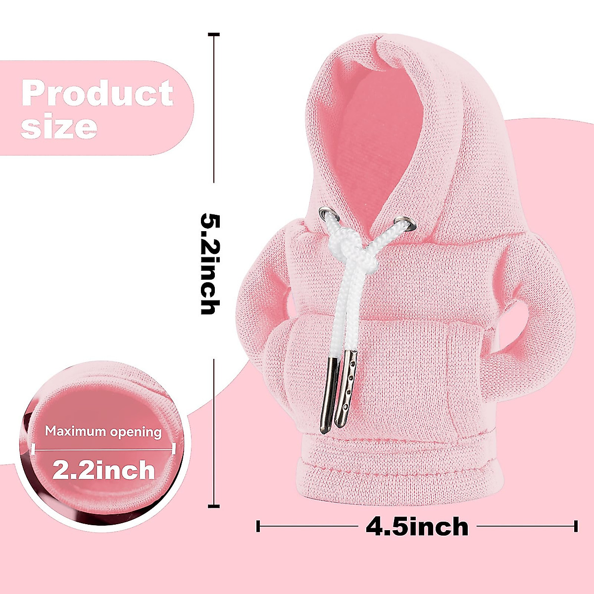 Gear Shift Hoodie, Universal Car Shift Knob Cover, Mini Hoodie for Car Shifter, Automotive Interior Cute Gadgets, Car Accessories and Decorations