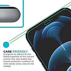 Tech Armor Ballistic Glass Screen Protector Designed for Apple iPhone 12 Pro Max 6.7 Inch 3 Pack Tempered Glass 2020