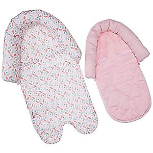 Carter's Infant 2-in-1 Head Support for Carseats and Strollers Flower/Pink