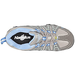 Nautilus Safety Footwear Womens Sd Athletic Sneaker, Grey/Blue, 6.5 Wide US