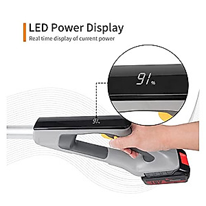 Cordless Lawn Mower 2in1 Lawn Mower Cordless Grass Trimmer LED Display Electric Whipper Strimmer Mowing Machine