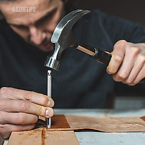 Leather Hole Punch, Leather Stitching Punch Tool for Leather Watch Band, Leather, Gasket Belt, Fabric, Canvas Paper Plastics. ASONTAO (Hole Punch A)