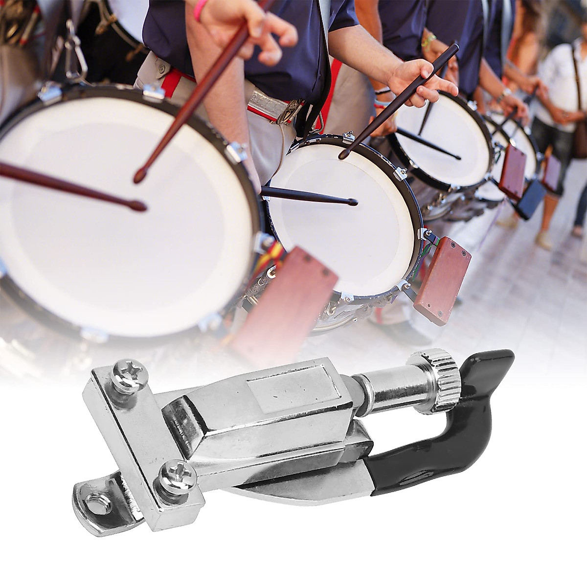 Snare Drum Adjuster, Small Drum Stand Strainer Mounting Screws Connection Plate Fixing Bracket Accessories