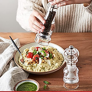 Peugeot - Nancy Manual Pepper Mill - Transparent Adjustable Grinder - Acrylic, Clear, 15 inches