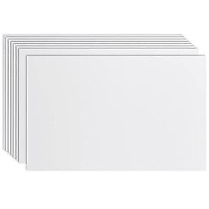 8 Pack Corrugated Plastic Yard Signs 24x36 for Outdoor, Open House, Birthday, Lawn, Foam Poster Board with 4mm Blank Surface (White)