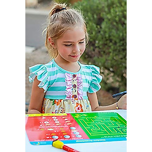 Skillmatics Educational Game : Math Master | Reusable Activity Mats with 2 Dry Erase Markers | Gifts & Learning Tools for Ages 6-9