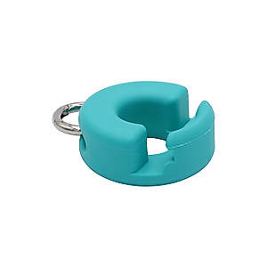 GoDonut – Phone Stand Mini – Portable Keychain Cell Phone Holder – Desk Accessory – Perfect for Travel, Office, Nightstand – Compatible with iPad Mini, iPhone & Most Smartphones – Teal