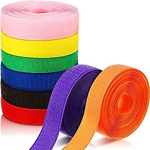 8 Rolls Carpet Marker Strips Carpet Nylon Carpet Strips for Classroom, Teachers, Office, Social Distance, 8 Colors (210 Feet)