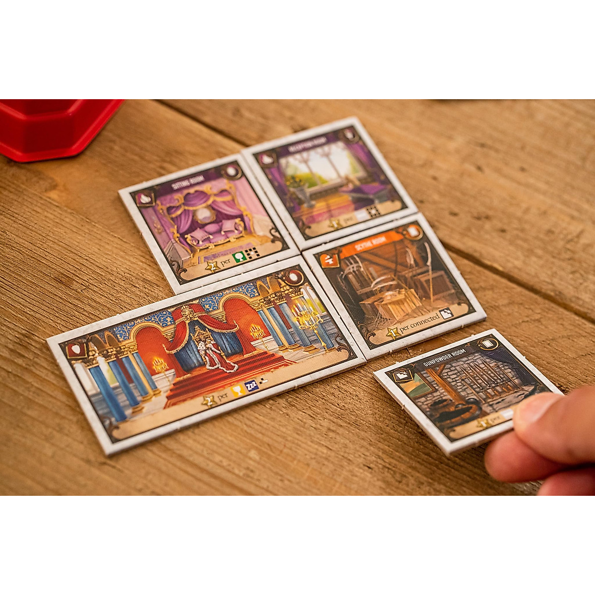 Stonemaier Games: Between Two Castles of Mad King Ludwig (Base Game) | Build a Wacky Castle with Your Neighbors in This Light Strategy Board Game for Adults and Family | 2-7 Players, 60 Mins, Ages 14+