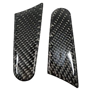 2pcs/Set Car Exterior Side Rearview Mirror Cover Decoration Trim Sticker Decal for Porsche Macan 14-19 Carbon Fiber Look Side Mirror Covers Sticker Car Accessories Mirror Trim Decal for Exterior