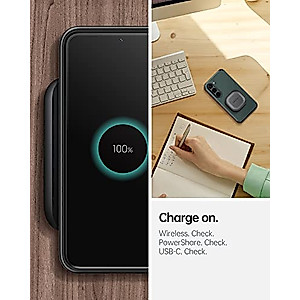 EJGNA Military-Grade Hybrid Case for Galaxy S23, Shockproof Anti-Scratch Bumper Cover, 6.1'' - Green