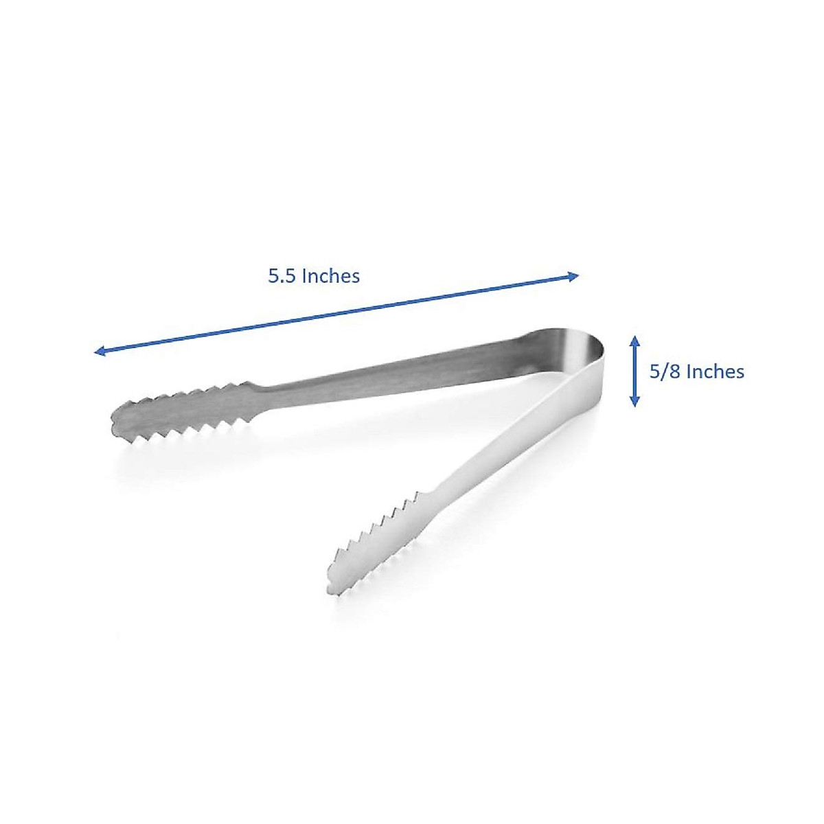 SRIVILIZE888 Mini Appetizer Tongs, Set of 3, Metal Serving Ice Sugar Dessert Stainless Steel Tiny Tong Kitchen Utensils