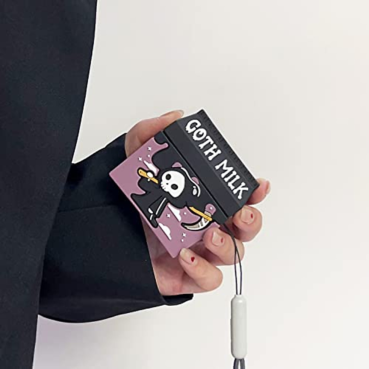 Cartoon Case Design for Apple AirPods Pro (2nd Generation) 2022 Version Adorable Case Soft Silicone Cover Silicone Shockproof Case Anti-Fall Case for Airpod Pro2 Case Goth Milk