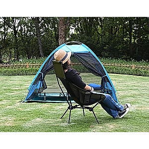 MARCHWAY Lightweight Folding High Back Camping Chair with Head Support, Stable Portable Compact for Outdoor Camp, Travel, Beach, Picnic, Festival, Hiking, Backpacking (Green)