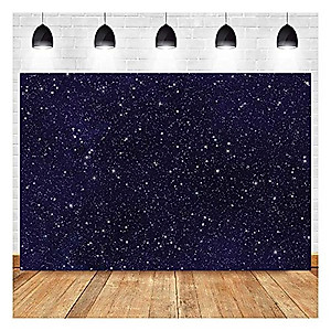 Night Sky Star Universe Space Theme Starry Photo Background Galaxy Stars Children Boy or Girl Birthday Party Photography Backdrops Newborn Baby Shower Banner 5x3ft Vinyl