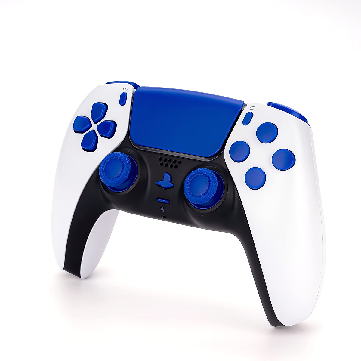 Z&Hveez Replacement Buttons Kit for PS5 Controller, D-pad & Action Buttons & L1 R1 L2 R2 Triggers & Faceplate Cover, Full Set Buttons with Repair Tools For DualSense Controller (Blue)