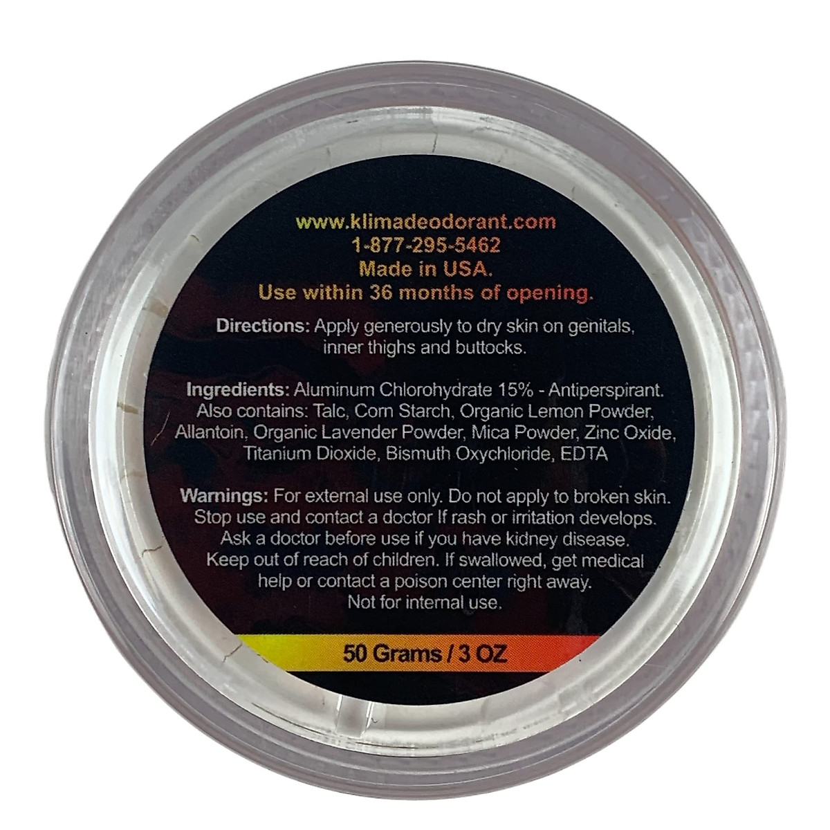 Klima Antiperspirant Dingo Dust | Light and Fresh Antiperspirant Powder | Best Used For Inner Thighs, Buttocks | Stops Male Genital Sweating