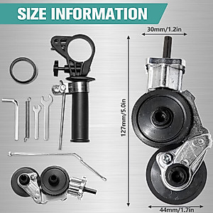 GothicBride Electric Drill Plate Cutter, Metal Nibbler Drill Attachment Electric Drill Shears Metal Plate Cutter Drills Double Headed Sheet Metal Nibbler Cutter for Cutting Metal Plates Hard Materials