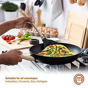 MasterChef Nonstick Frying Pan 8 inch Skillet, Small Fry Pan for Cooking Eggs, Omelette etc, Stainless Aluminum Saute Pan, Non Stick, Induction Cooktop Compatible, Non Toxic, Dishwasher Safe