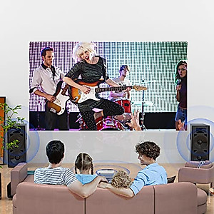 Mini Projector 7500 Lumens, 1080P Full HD Supported Mini Projector, Portable Home Movie Theater Projector Compatible with TV Stick Smartphone & Tablet PC HDMI USB AV TF