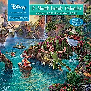 Disney Dreams Collection by Thomas Kinkade Studios: 17-Month 2021–2022 Family Wall Calendar