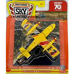 Matchbox 2023 - Sky Busters - Twin Engine Blaze Buster 31/32 - Fire Jet - Matchbox 70 Years - Ships Bubble Wrapped in a Box.