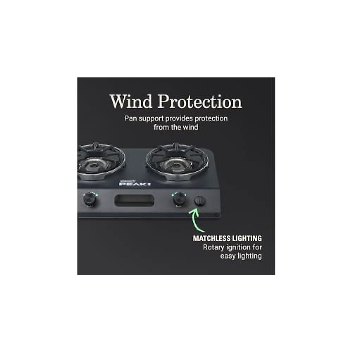 Coleman PEAK1 Camping Stove—2-Burner Camping Stove