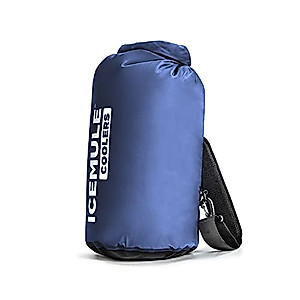 IceMule Classic Small Collapsible Backpack Cooler - 10 Liters, Marine Blue, Waterproof, Hands Free, 24+ Hours Cooling, Soft Sided Cooler for Hiking, Camping, Fishing & Picnics