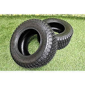 Set of 2 - 16X6.50-8 4 Ply Turf Tires for Lawn & Garden Mower 16x6.5-8