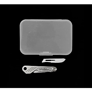 TACRAY Titanium Utility Mini Folding Knife With Replaceable Blades, Super Lightweight Pocket Knife For EDC, Comes With 2pc Extra Blades For Replacement