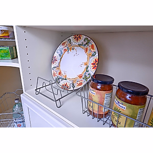 Organized Living Lid Organizer, Holds 9 Lids - Nickel