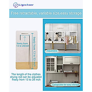 Ligtchser Portable Travel Garment Rack,Folding Clothes Rack for Dance,Travel,Camping, Drying,RV, Indoor,Outdoor. A Collapsible Mini Clothing Rack.