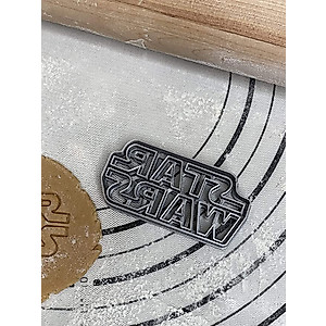 Galaxy Wars Logo Cookie Cutter & Mold (XL Size, 2”x4.1” Inch-Scale) Produced by 3D Kitchen Art