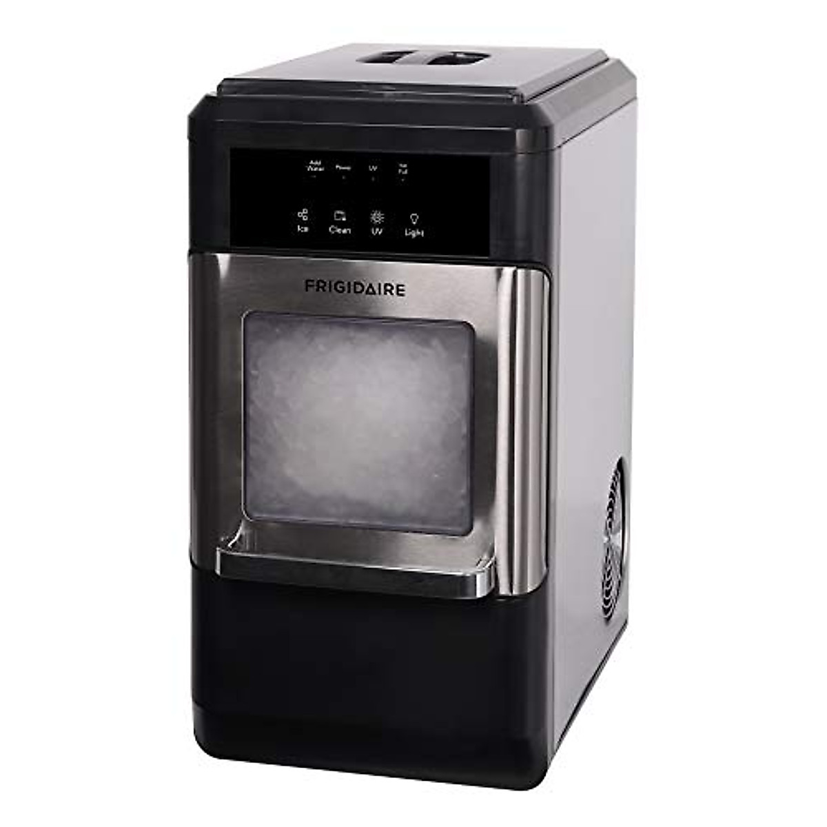 Frigidaire EFIC235-AMZ Countertop Crunchy Chewable Nugget Ice Maker, 44lbs per day, Self Cleaning Function