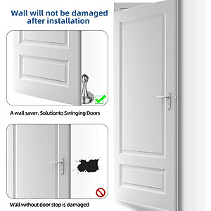 Door Stopper, 2 Pack Magnetic Door Stop, Stainless Steel Door Catch,3M Double-Sided Adhesive Tape, Magnetic Door Catch, Keep Your Door Open, Wall Mount Door Holder