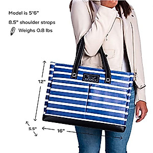 SCOUT Uptown Girl - Organizer Work Tote Bags For Women - 4 Exterior Pockets - Nurse Bag, Travel Bag, Office Laptop Tote Bag