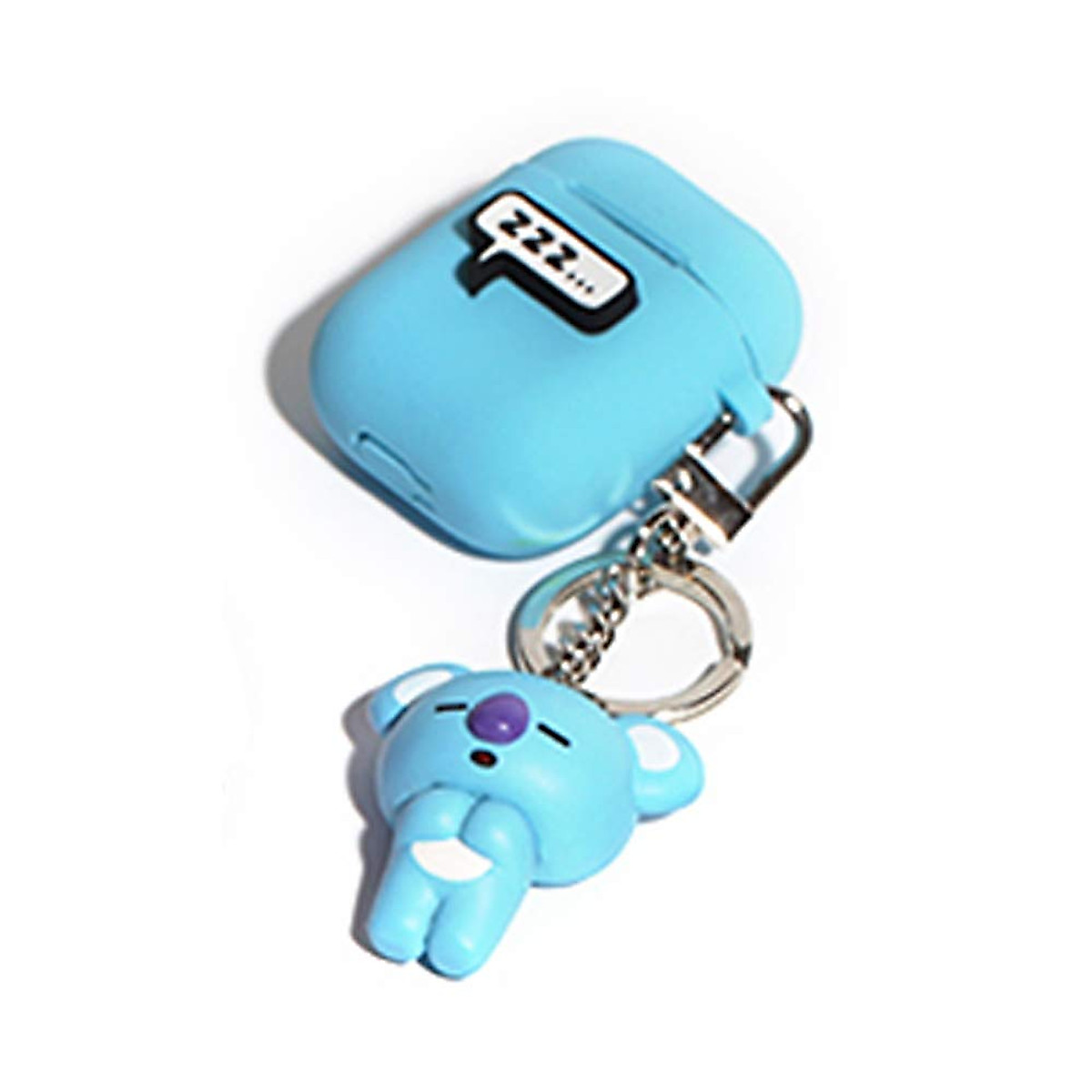 BT21 New Official Merchandise - Apple Airpods Figure Silicone Case with Figure Keyring Keychain (KOYA)