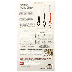 Feather Detail Razor with Standart Kit, Black