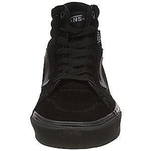 Vans Men's Hi-Top Trainers Sneaker, Suede Canvas Black Black, 10.5