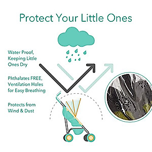 Sasha’s Rain and Wind Cover: Compatible with The Doona Infant Car Seat